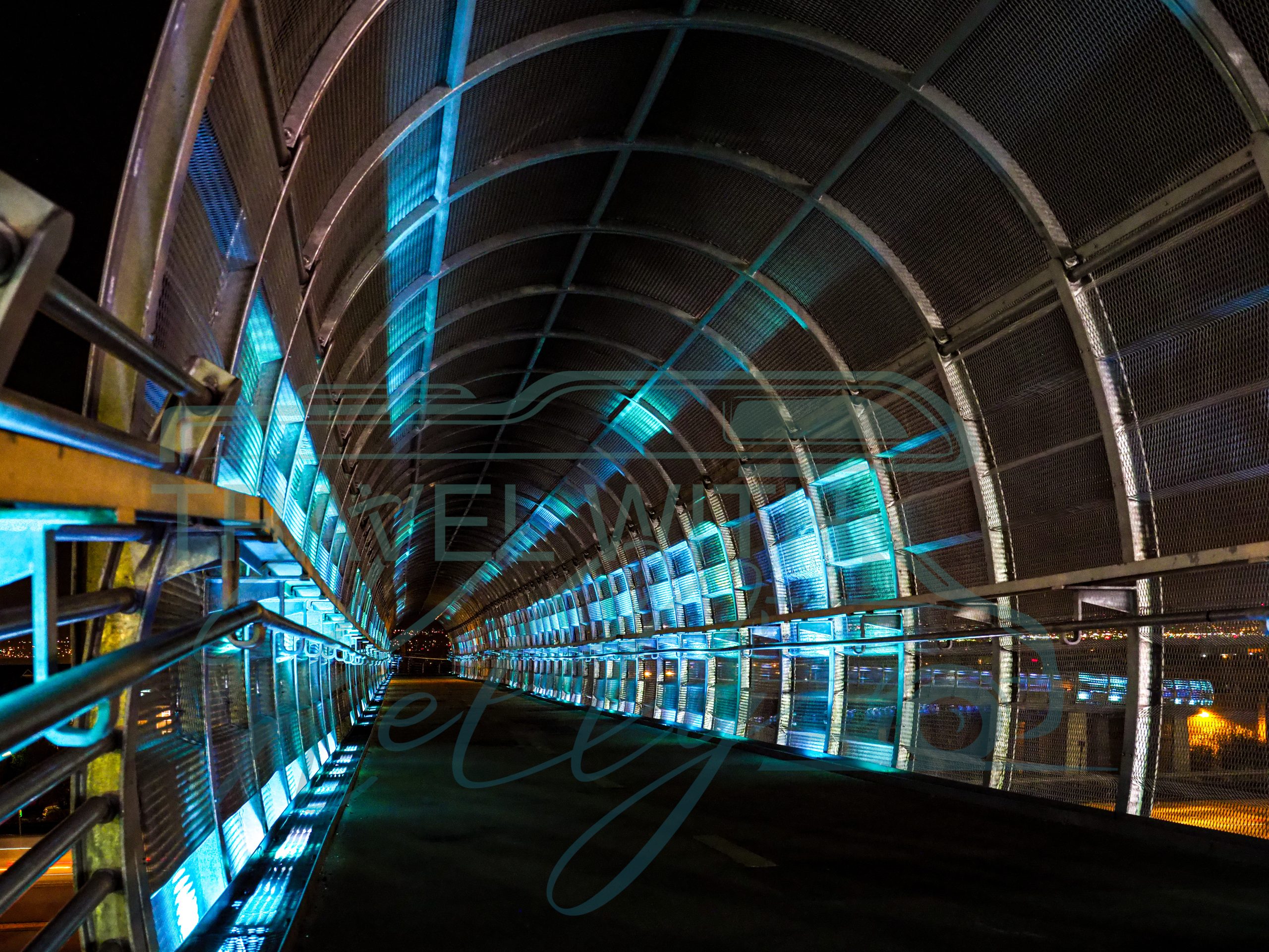 Lighted Tunnel Bridge - Travel with Kelly